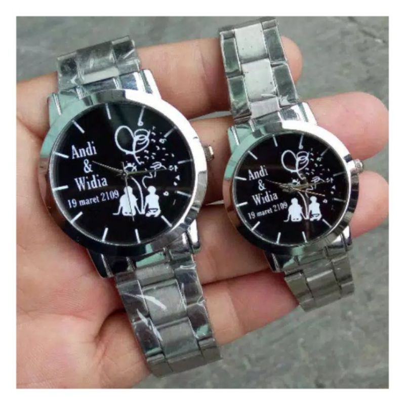 Jual Jam Tangan Custom Model Siluet bahan Stainless | Shopee Indonesia