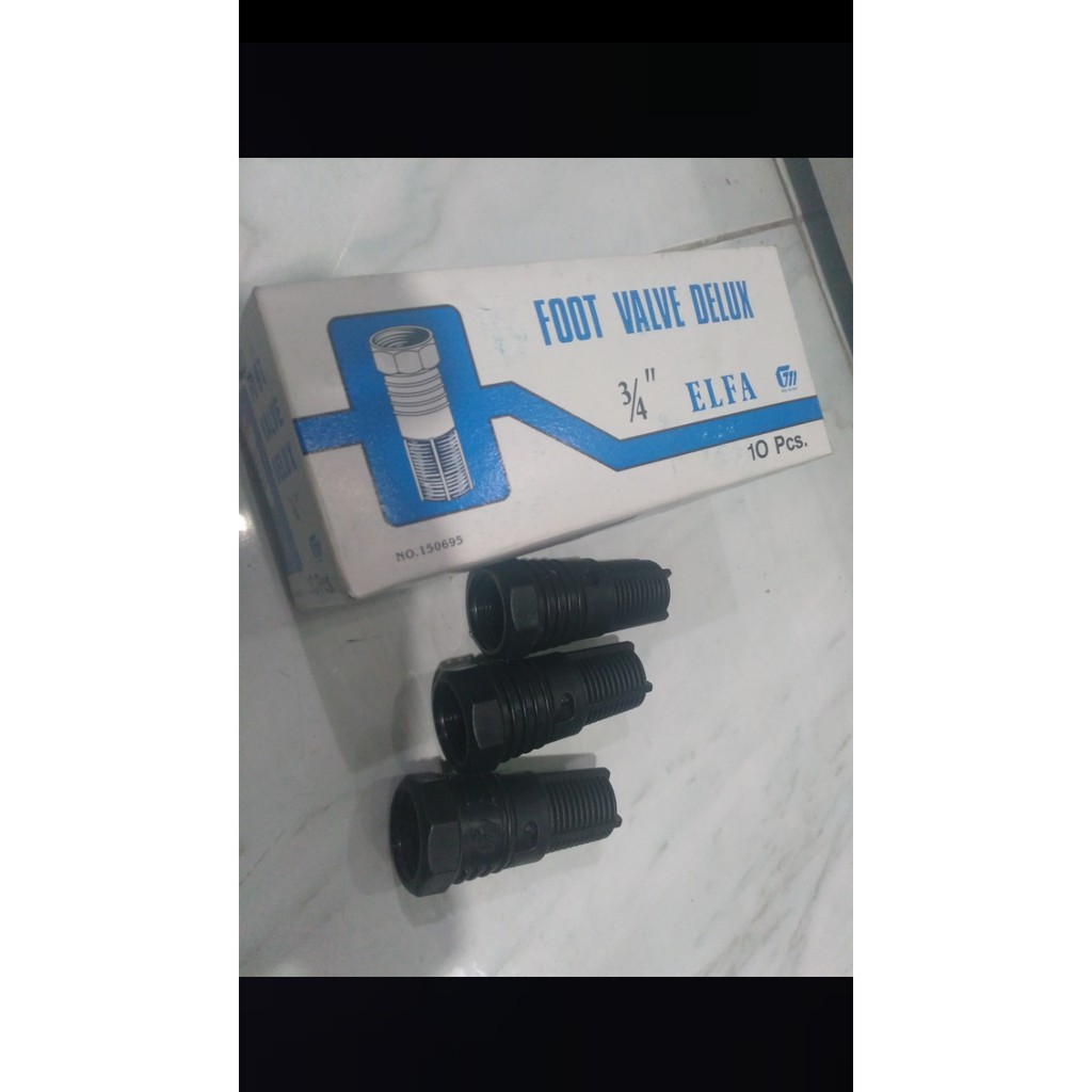 Jual TUSEN KLEM FOOT VALVE DELUX HITAM BLACK | Shopee Indonesia