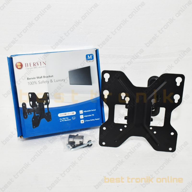 Jual Bervin Bwbm 3d12m wall bracket m 24"-43" | Shopee Indonesia