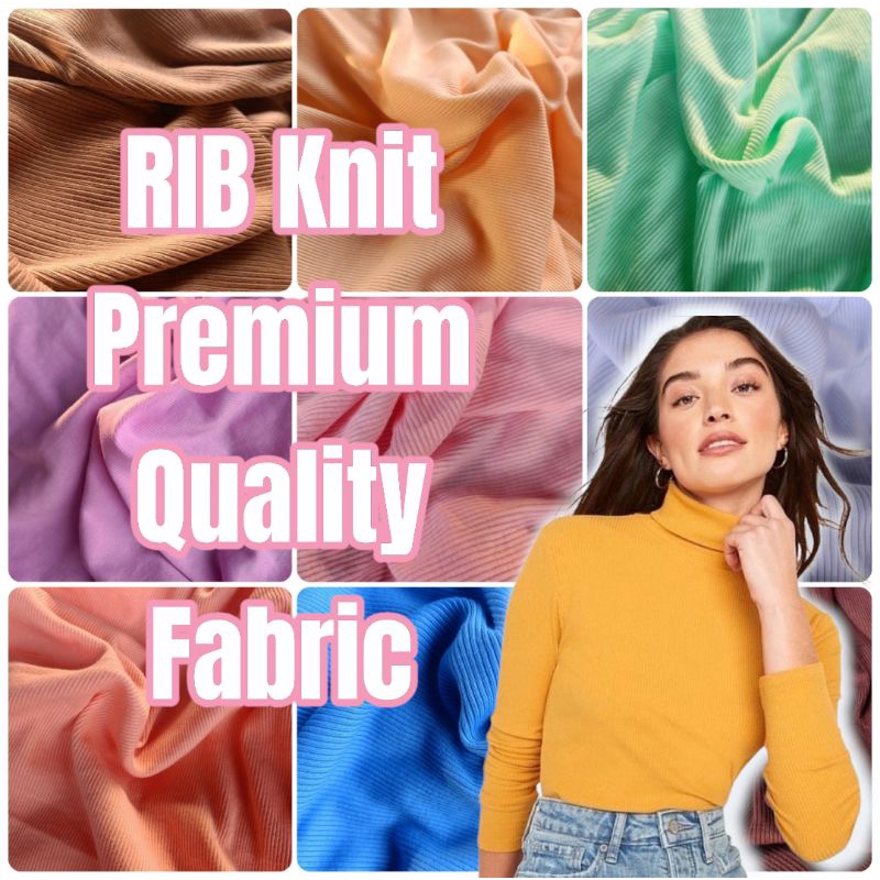 Jual KAIN RIB KNIT PREMIUM QUALITY FABRIC | Shopee Indonesia