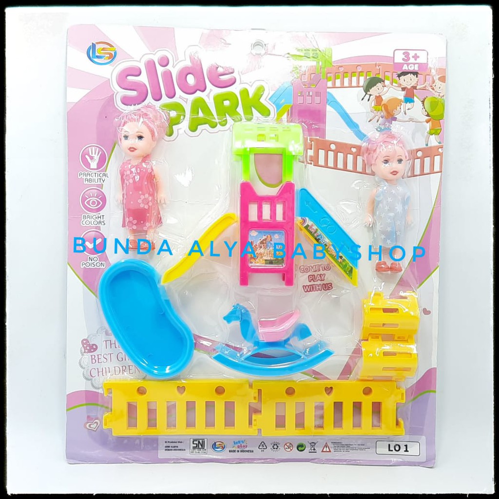 Jual Mainan Boneka Mini Play Ground Perosotan Ayunan Mini - Mainan ...