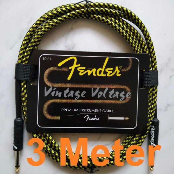 Jual Kabel Jack Gitar Fender 3 Meter 6 Meter Vintage Voltage Bass ...