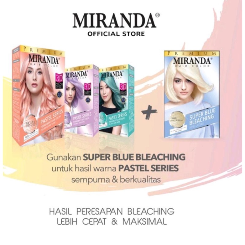 Jual PIRANG RAMBUT MIRANDA HAIR COLOR PASTEL | Shopee Indonesia