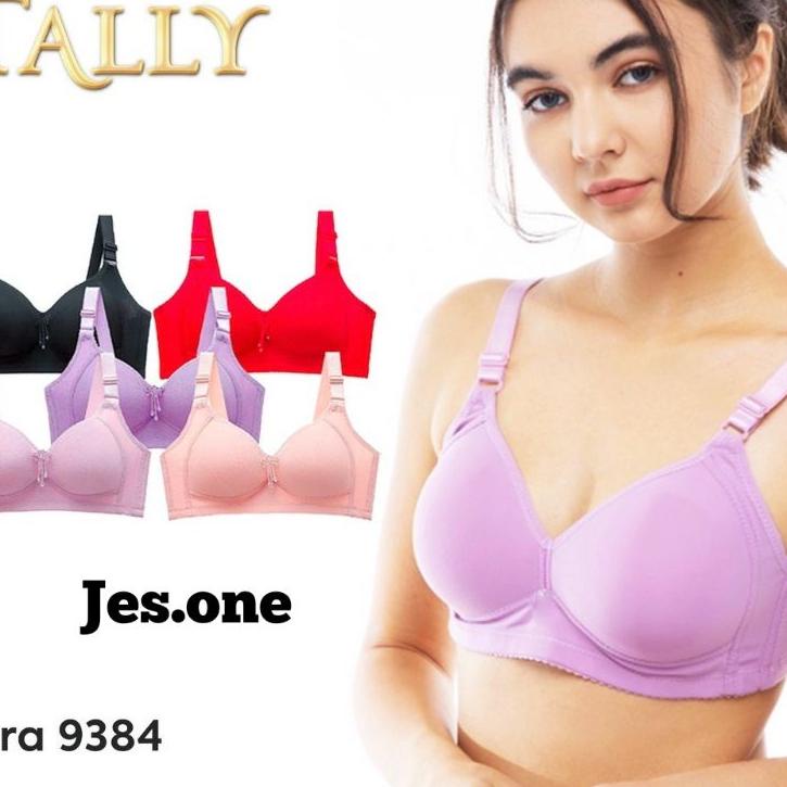 Jual Model baru - Tally 9384 Bra BH Jumbo Size 38-44 Kait 4 Tanpa Kawat Busa Sangat Tipis ...