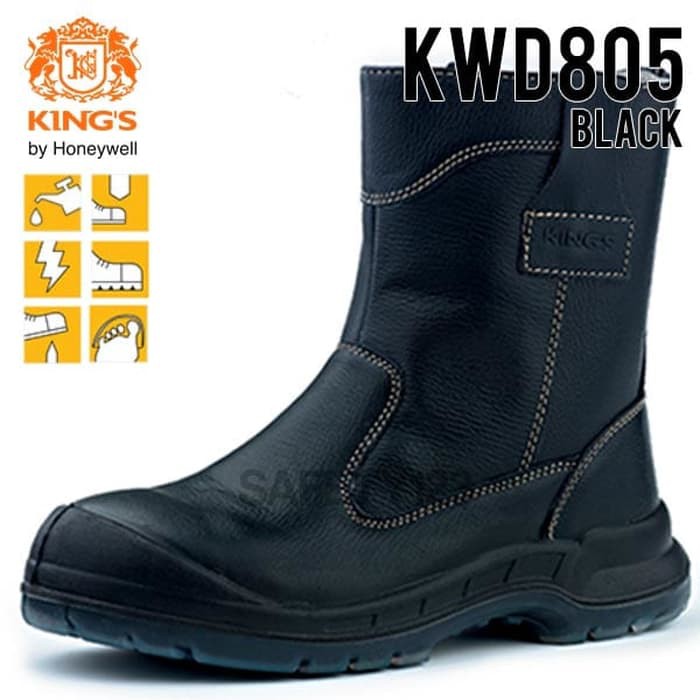 Jual TERMURAAH Kings KWD 805X Sepatu Safety Shoes King's KWD805 Black ...