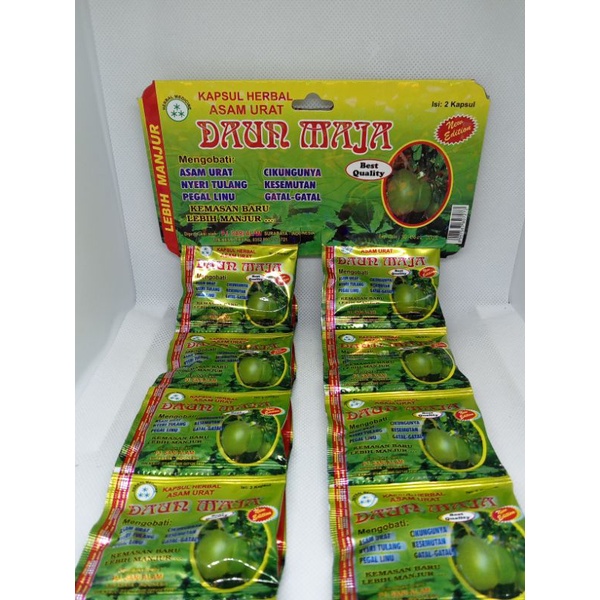 Jual Kapsul DAUN MAJA ( Obat Asam urat ) 100%Original | Shopee Indonesia