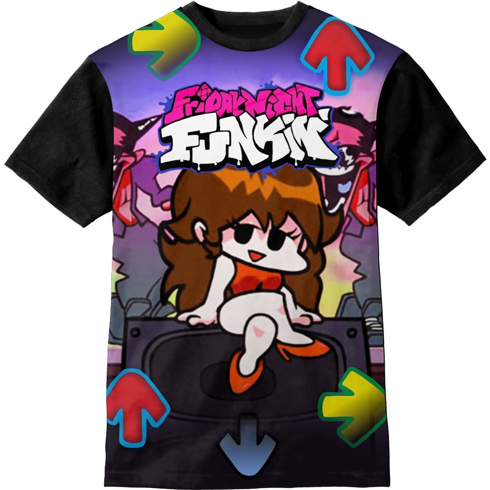 Jual Kaos Anak Game Friday Night Funkin Baju Anak FNF Umur 1-12 Tahun ...