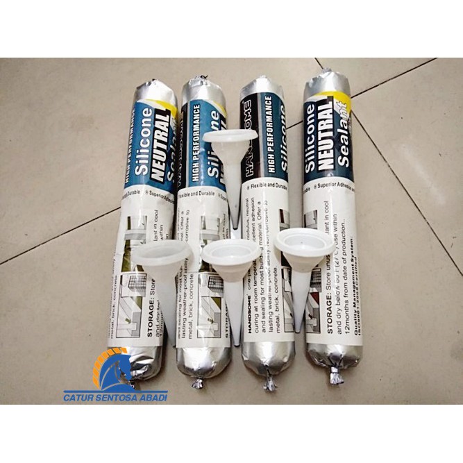 Jual HANDSOME Lem Silicone Sealant Sosis Xilflex White 600ml Termurah ...