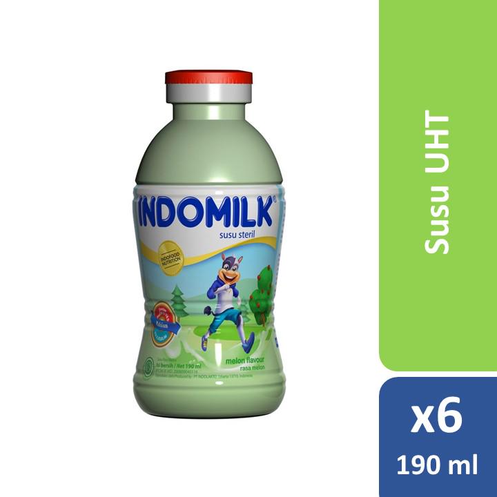 Jual Indomilk Susu UHT Melon Botol 6 x 190ml | Shopee Indonesia