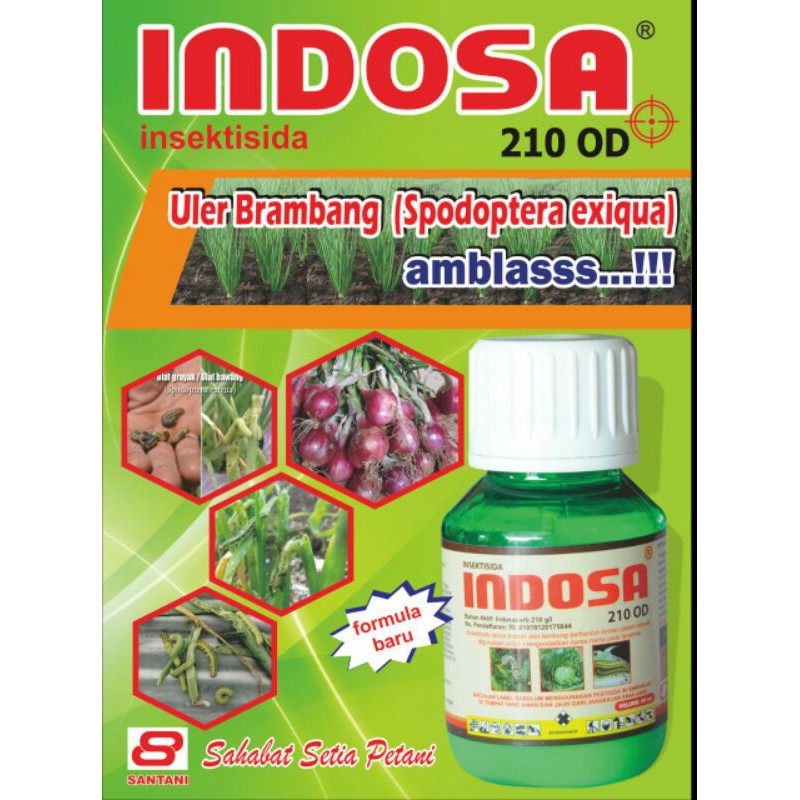 Jual insektisida Indosa 100 ml berbahan aktif indosacarb 210 OD ...