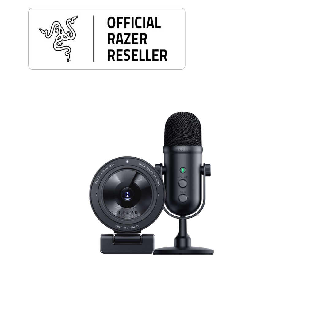 Jual Razer Seiren V2 Pro + Razer Kiyo Pro Professional Bundle | Shopee ...