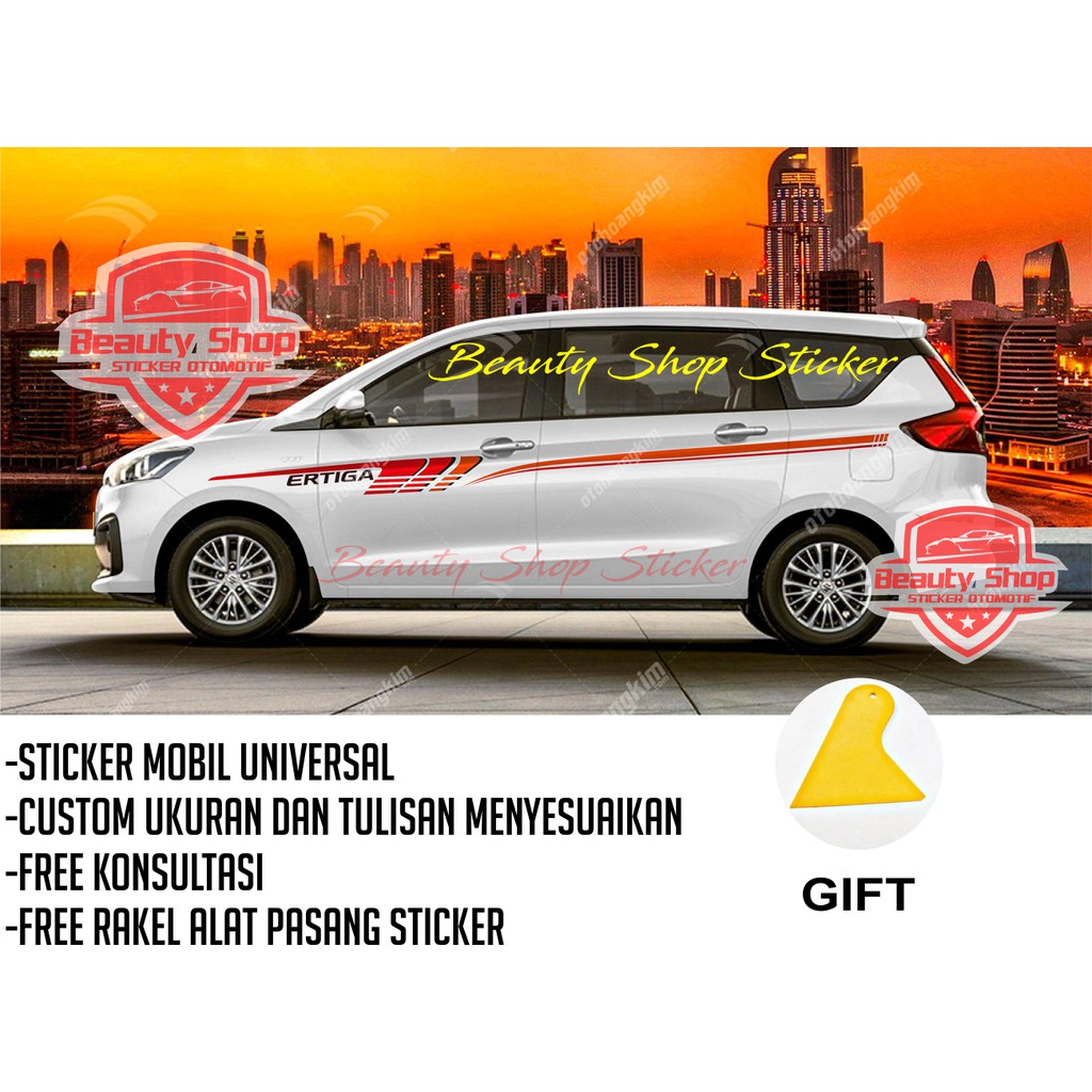 Jual stiker ertiga cutting sticker mobil ertiga side body | Shopee ...