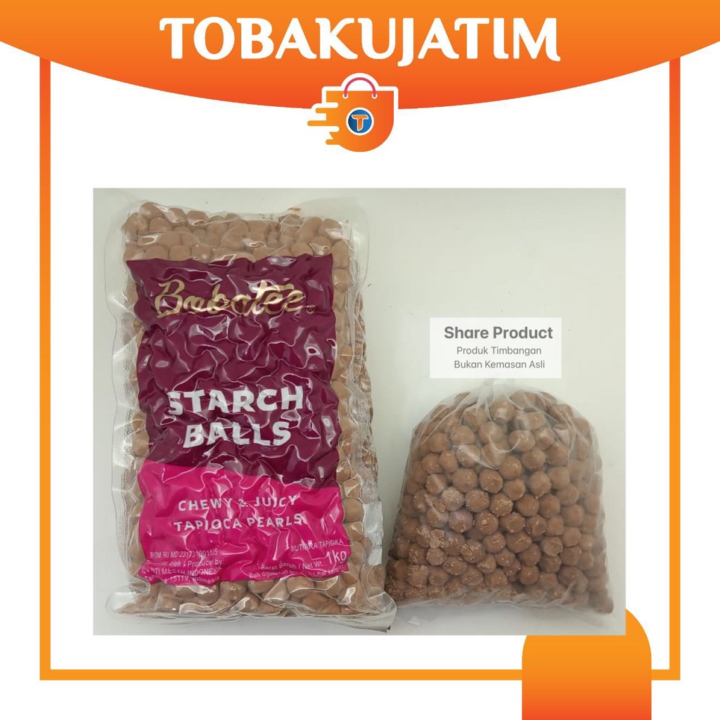 Jual BOBATEE Bubble Tea Starch Ball Tapioka Pearl 1kg boba | Shopee ...