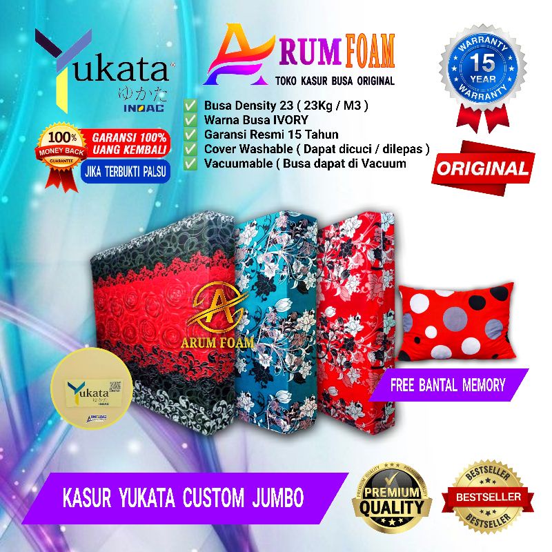 Jual KASUR BUSA YUKATA CUSTOM JUMBO ORIGINAL. TEBAL 40 Cm GARANSI 15 ...