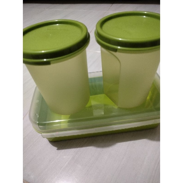 Jual MM Round/MM round 440ml/ Tupperware hijau/signature 2L/ezy keeper ...