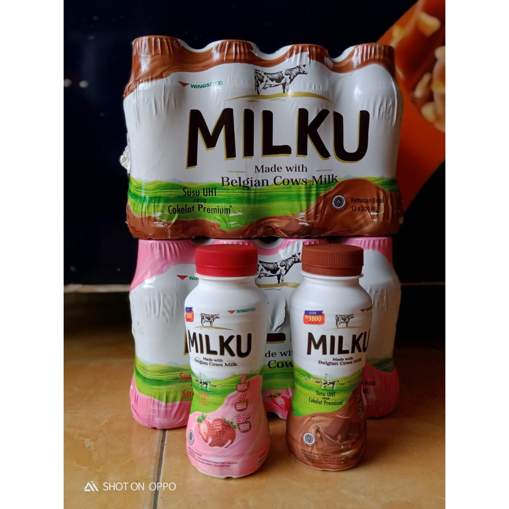 Jual Susu MILKU 200ml / pack isi 12 pcs | Shopee Indonesia