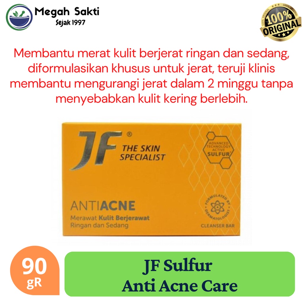 Jual MGS - JF Sulfur Anti Acne Care 90 gR | Sabun Perawatan Anti ...