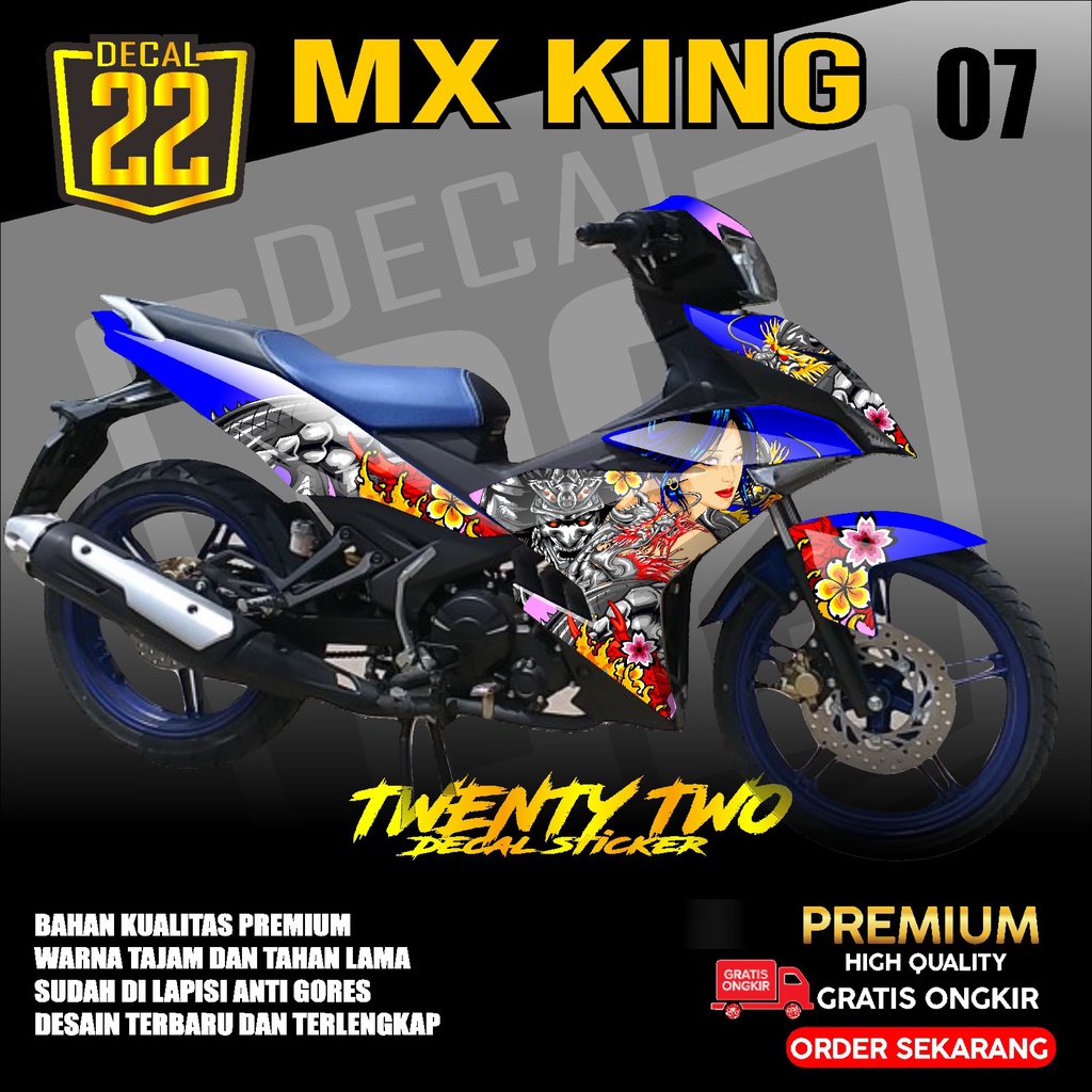 Jual Decal Mx King 150 Full Body Dekal Mx King 150 Full Body Stiker Mx King 150 Full Body ...