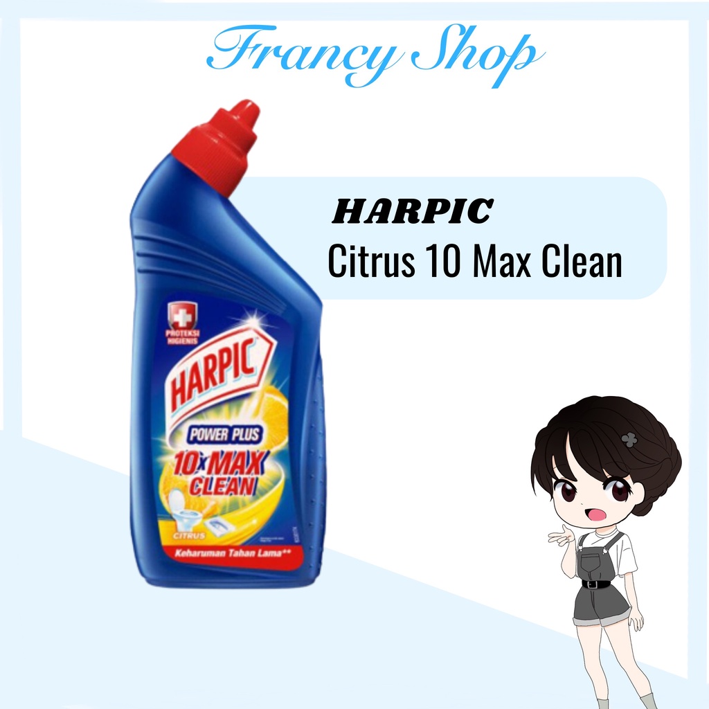 Jual Pembersih Toilet Harpic Citrus Power Clean / Original 10 Max Clean / Citrus 10 Max Clean ...