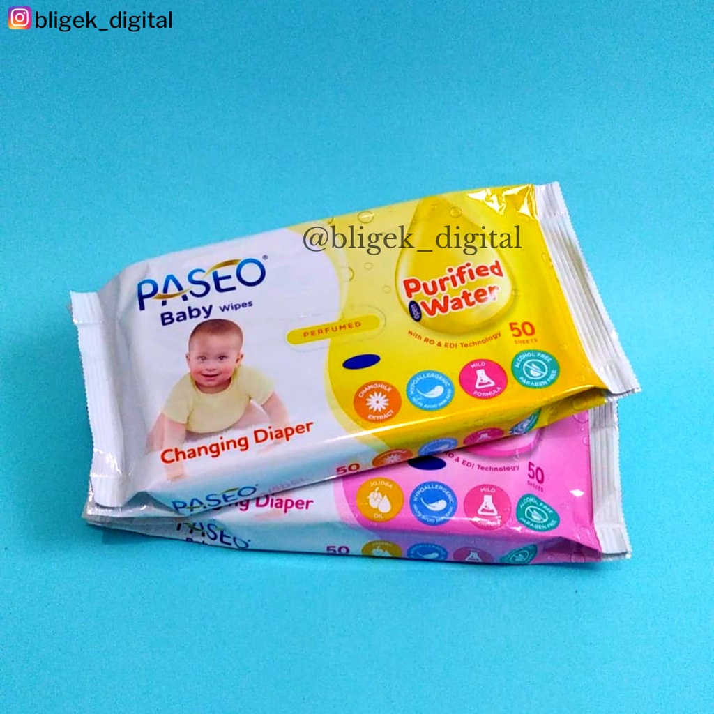 Jual Tissue Basah / Tissue Baby PASEO (50 sheet) | Shopee Indonesia