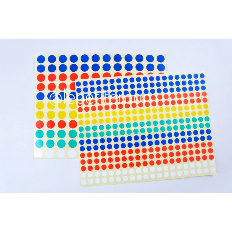 Jual STIKER DOT / STIKER BULAT / LABEL BULAT / STIKER BULAT UNTUK ...