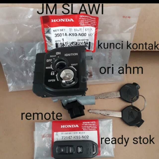 Jual 3501A K93 N00 dan 72147 K93 N02 Kunci kontak atau key set scoopy ...
