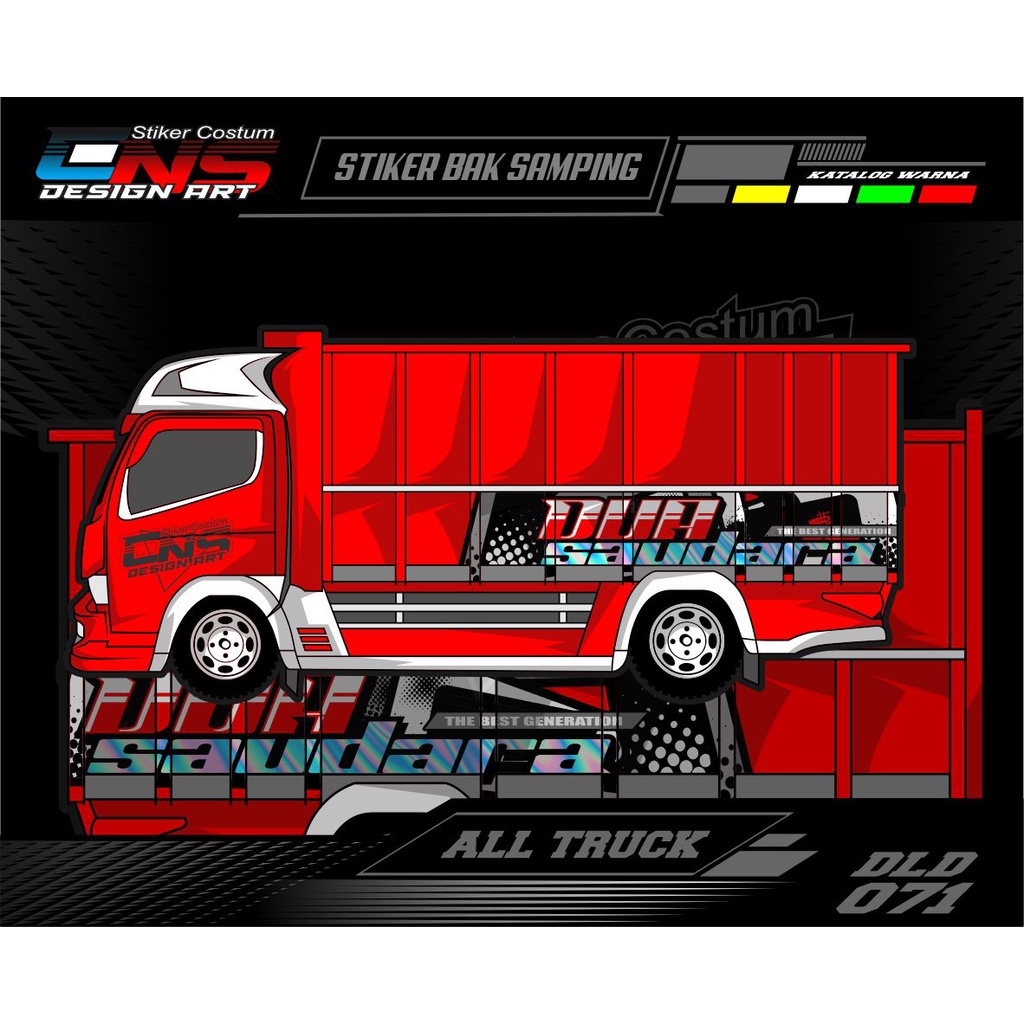 Jual Sticker Stiker Truk Canter Sticker Stiker Bak Samping Truk Canter ...