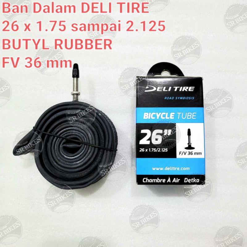 Jual Ban Dalam 26 x 1.75 / 2.125 Sepeda MTB. AV PENTIL MOTOR & FV PRESTA. DELI TIRE | Shopee ...