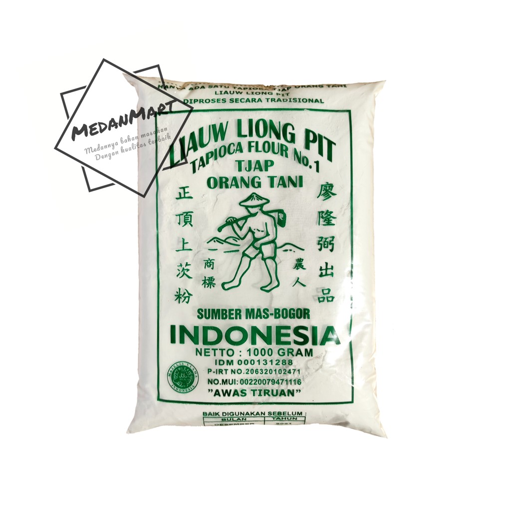 Jual Tepung Sagu Tani Liauw Liong Pit 1 KG / Tepung Tapioka cap Orang ...