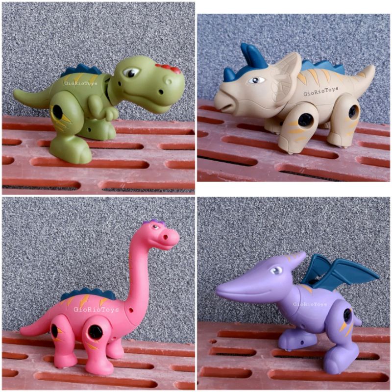 Jual Mainan Dinosaurus DIY Bongkar Pasang Dinosaur Disassembly Assembly ...