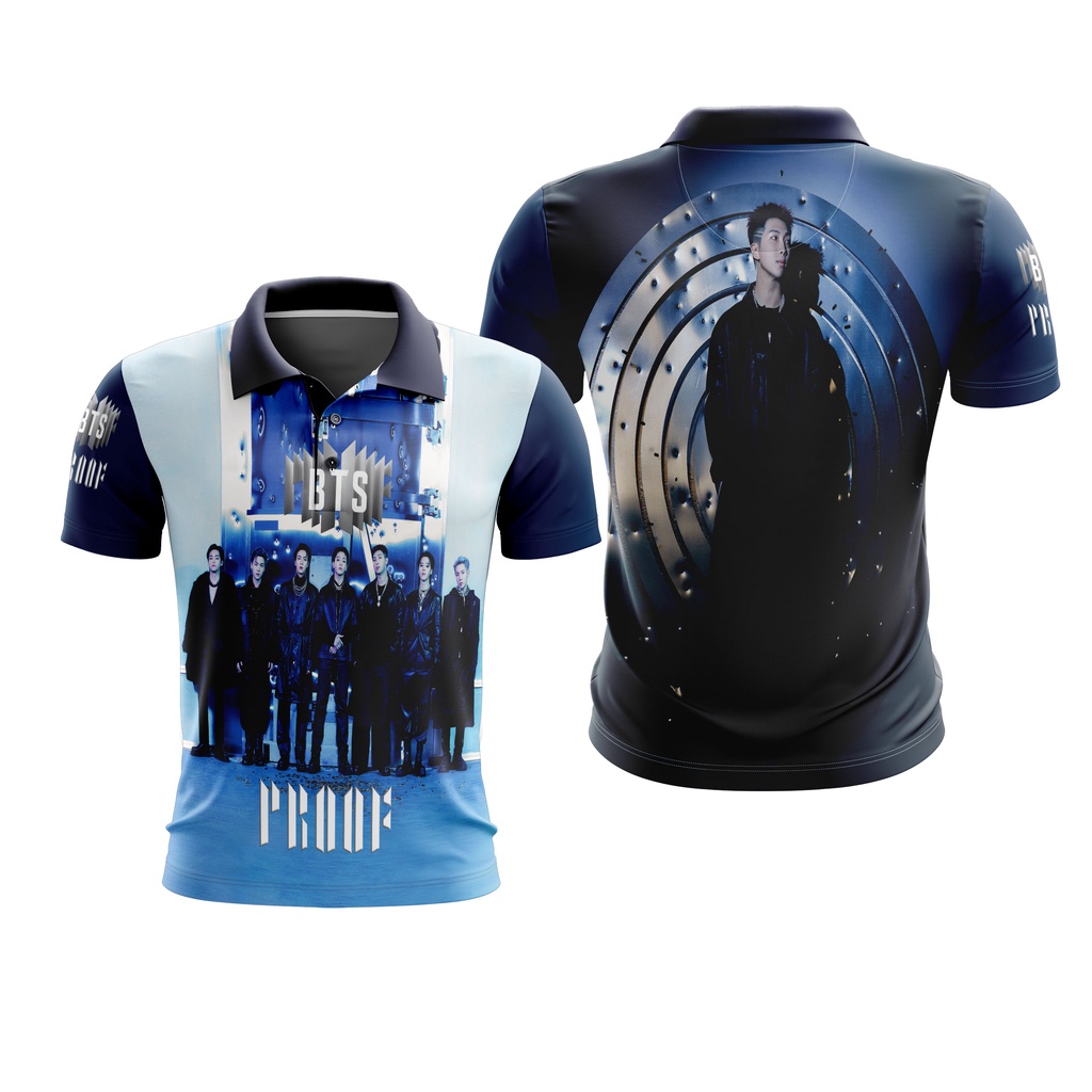 Jual Baju Kaos Tshirt Pria Wanita Kpop Star Bts Proof Rm Polo Full ...