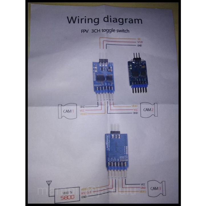 Jual Vtx Camera Switch 3Ch Lantian Fpv Toggle Switch. Drone And Fixed ...