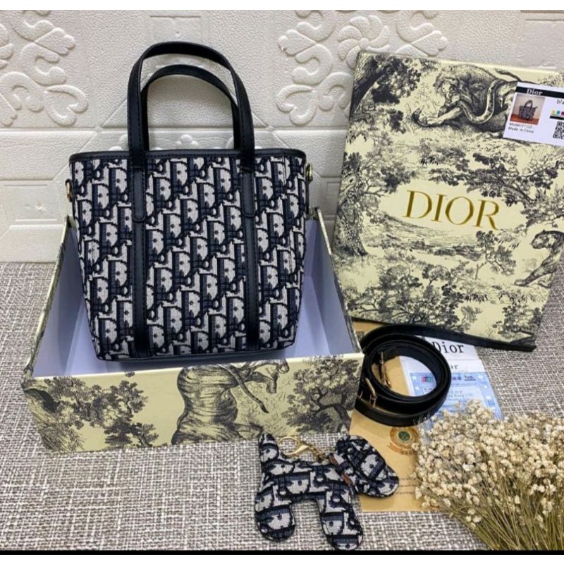 Jual TOTE DIORR MINI TOTE KEYDOLL SET BOX | Shopee Indonesia