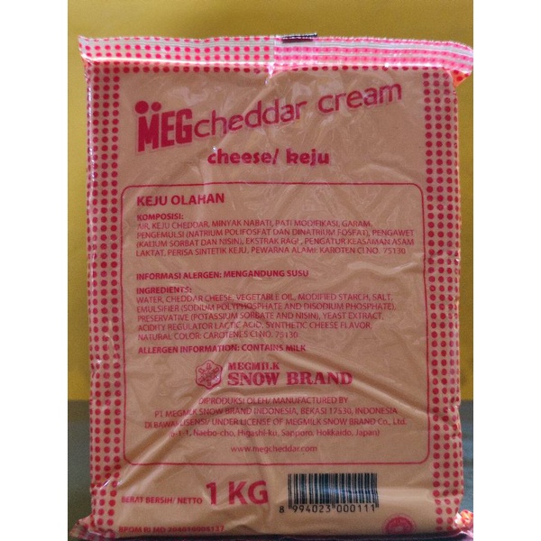 Jual Meg Cheddar Cream Cheese - 1kg | Shopee Indonesia