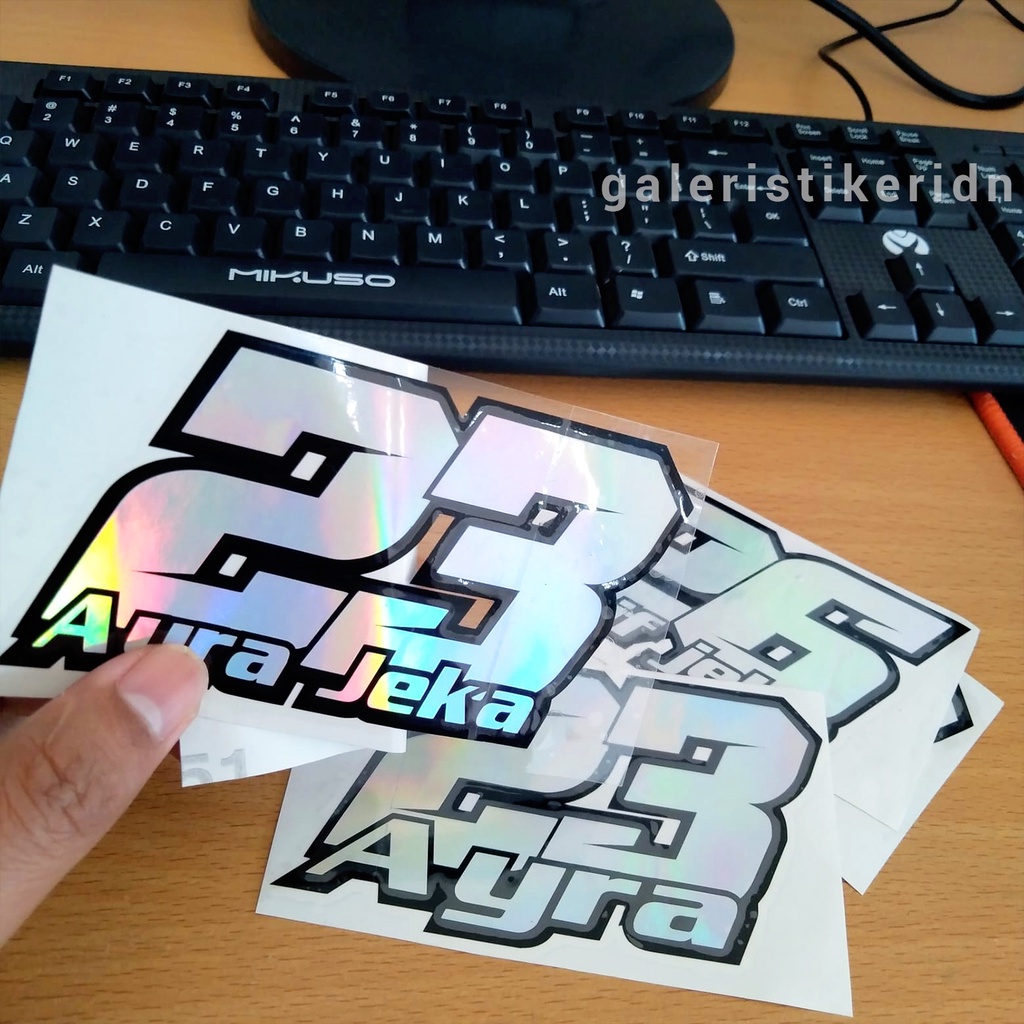 Jual STIKER NOMOR BALAP CUSTOM STIKER NAMA NOMOR BALAP CUTTING | Shopee ...