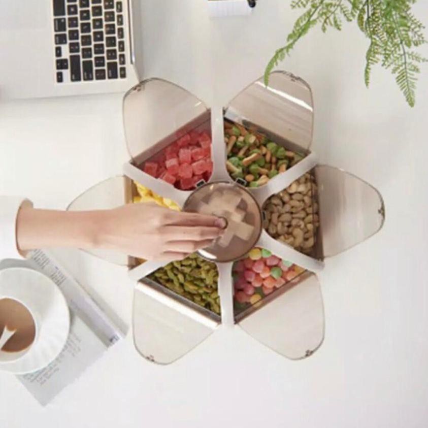 Jual Asli top Toples Permen Kue Makanan - Toples Bunga Lotus 7 Tray ...