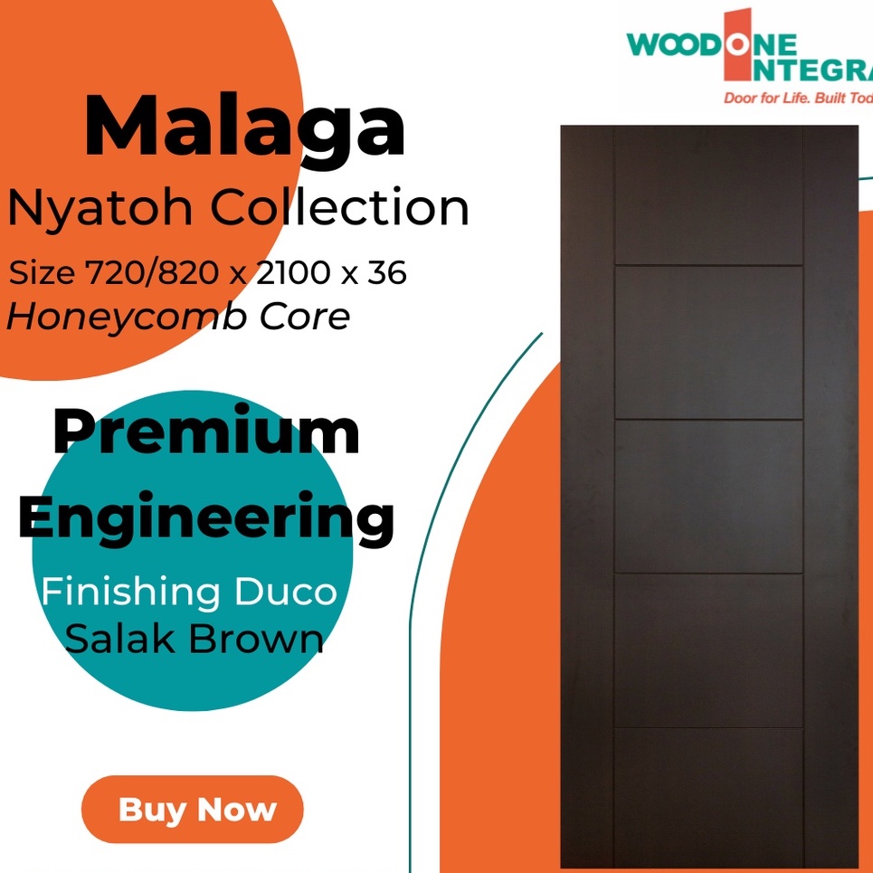Jual Pintu Woodone Integra Premium Engineering tipe MALAGA Honeycomb ...
