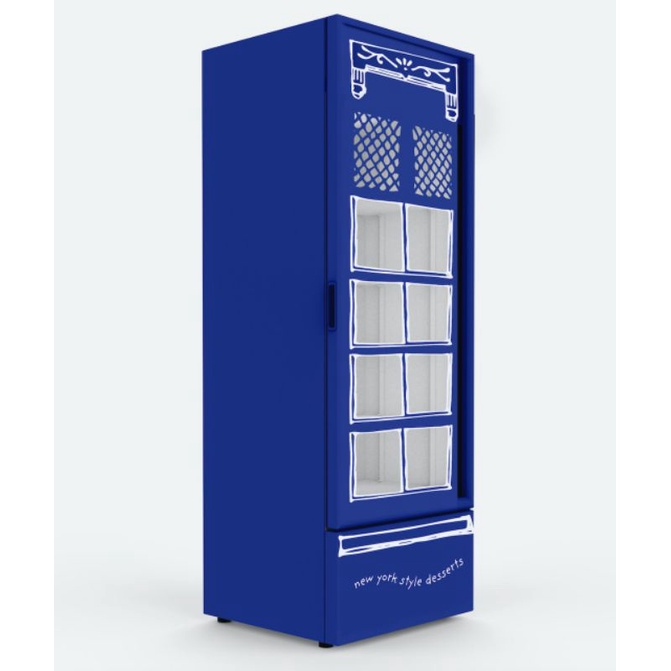 Jual Stiker showcase chiller motif new york style | Shopee Indonesia