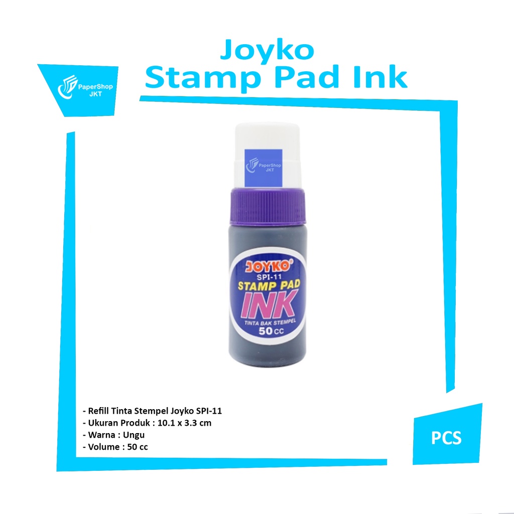 Jual JOYKO - Stamp Pad Ink - Refill Tinta Stempel SPI-11 Ungu | Shopee ...