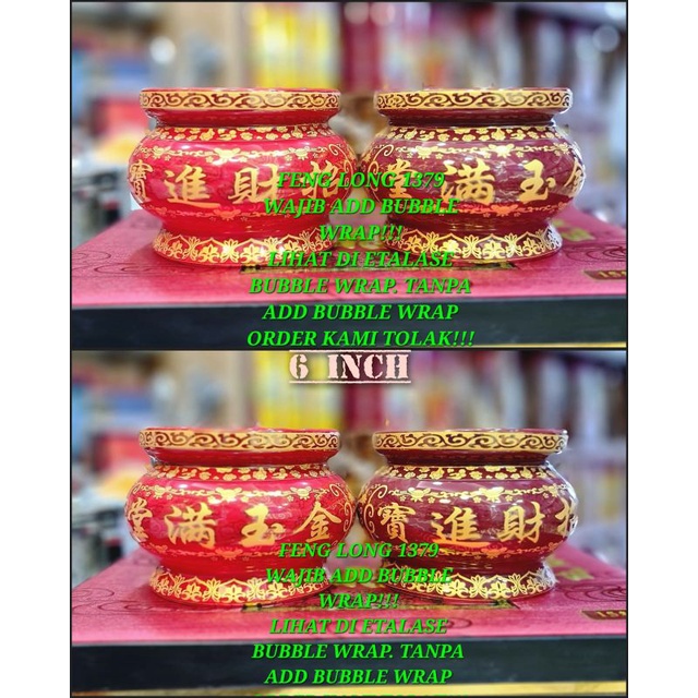 Jual Hiolo Keramik Zhao Cai Jin Bao Jin Yu Man Tang seri TINGGI 6 Inch ...