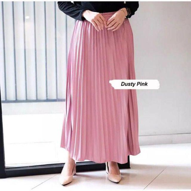 Jual ROK PLISKET PLEATED SKIRT FREXA SKIRT MAYUNG SUPER MURAH !!! | Shopee Indonesia