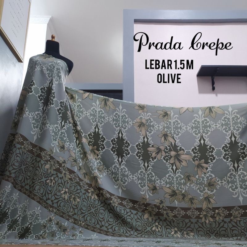 Jual Bahan kain PRADA CREPE Kualitas Premium | Shopee Indonesia