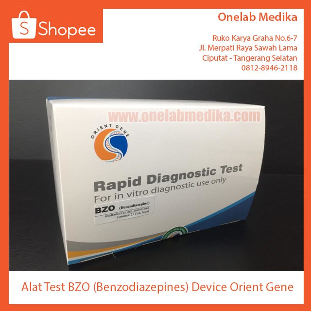 Jual Alat Test Drug BZO (Benzodiazepines) Device Cassette Orient Gene ...