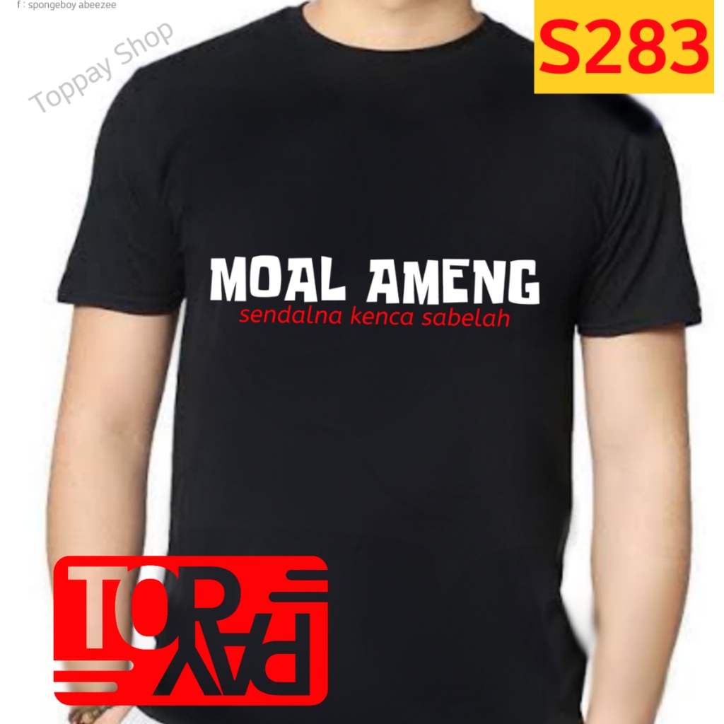 Jual S283 baju sunda kata lucu moal ameng sendalna kenca sabelah kaos dewasa | Shopee Indonesia