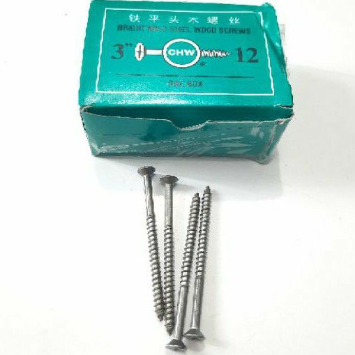 Jual Sekrup Kayu CHW 3 inch x 12 / Skrup Wood Screw (A170) | Shopee ...
