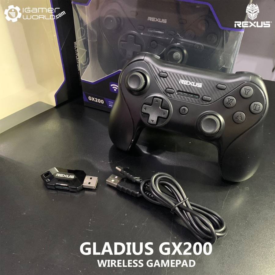 Jual Rexus Gladius GX200 Wireless Gaming Controller - Joystick Gamepad ...