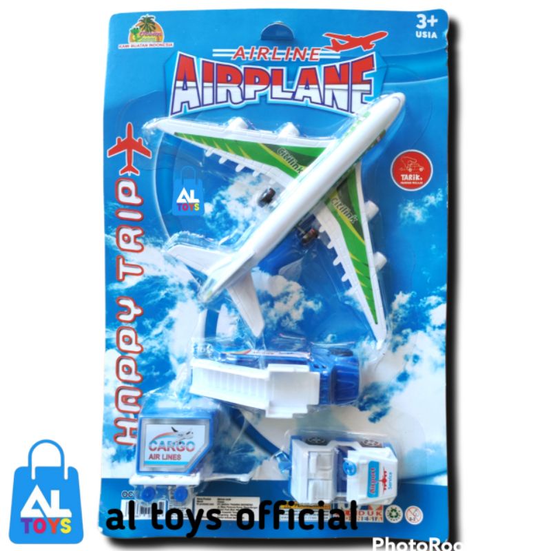 Jual MAINAN AIR PLANE AIR BUS TRANSPORTASI pesawat terbang | Shopee ...