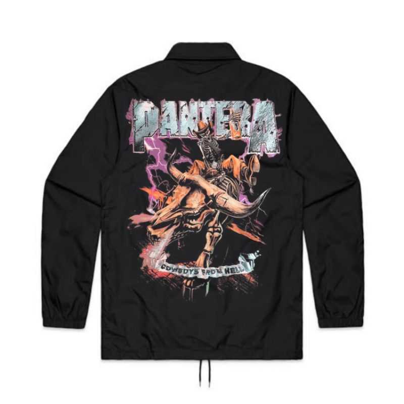 Jual JAKET COACH BAND PANTERA | WINDBREAKERS HITAM PRIA | JAKET METAL ...
