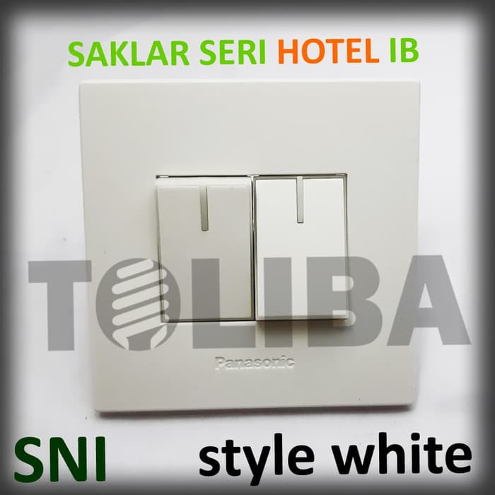 Jual saklar seri double hotel panasonic style white saklar minimalis ...