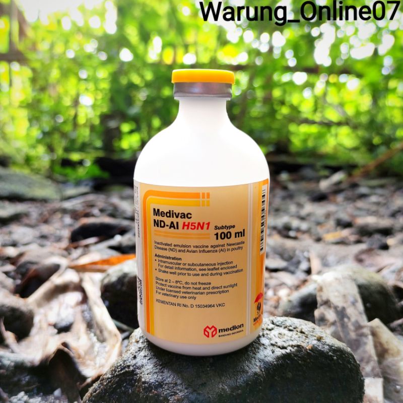 Jual Vaksin Medivac ND AI H5N1 New Formula 100ml Dosis 200 Ekor Vaksin Mencegah Aratan Flu ...